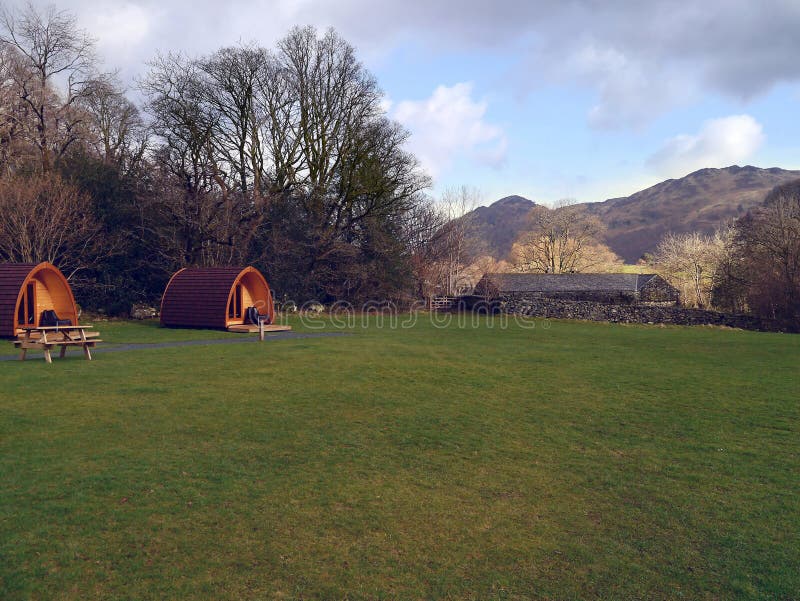 Camping area with 2 pods stock image. Image of calm, beautiful - 47357825