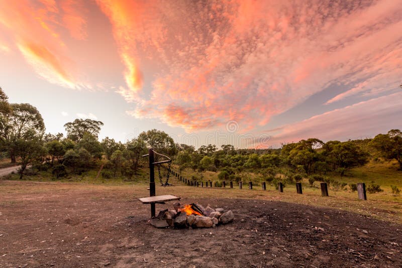 Camping in the Australian Outback Stock Photo - Image of outdoor ...
