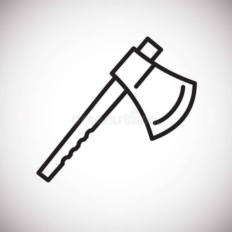 Camping Axe Line Icon for Graphic and Web Design, Modern Simple Vector ...