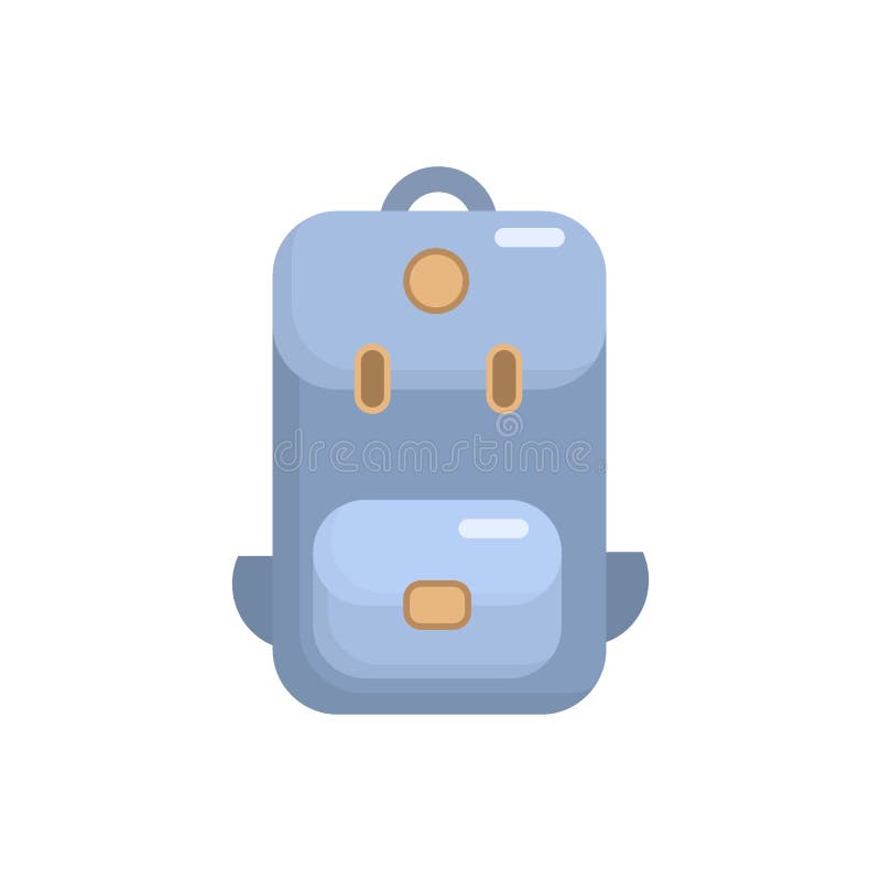 Camping Backpack Flat Icon. Vector Isolated Illustration Stock Vector ...
