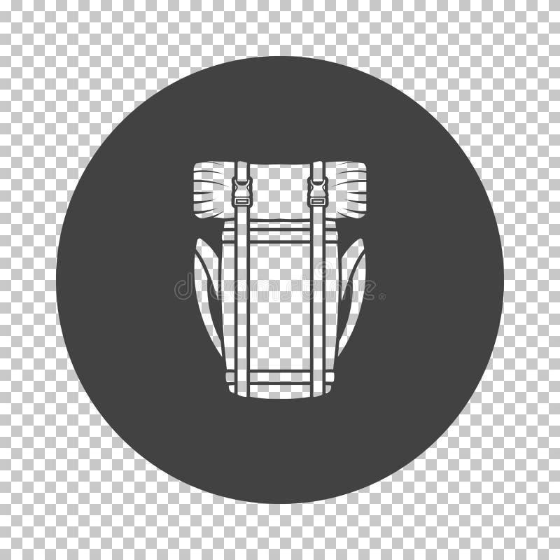 Camping backpack icon stock vector. Illustration of badge - 144570744