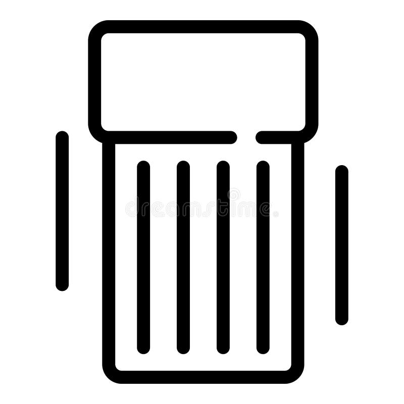 Camping Bed Icon, Outline Style Stock Vector - Illustration of light ...