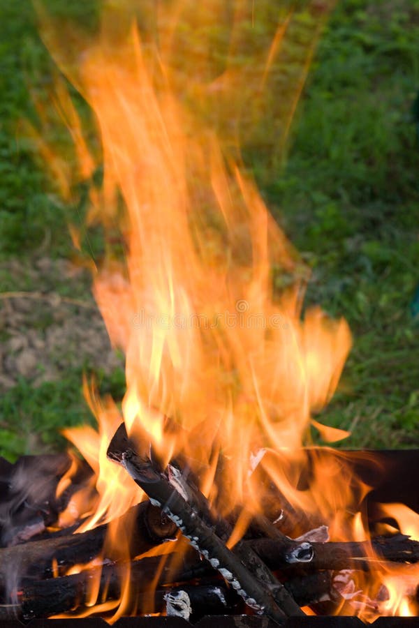 Camping bonfire stock photo. Image of bonfire, sparks - 43701590