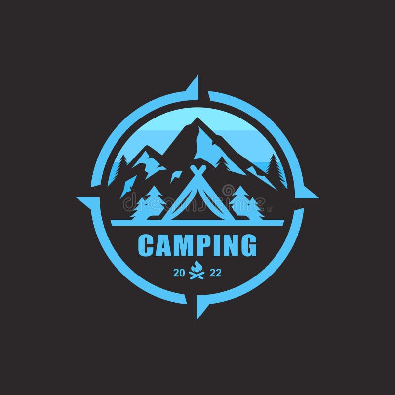 Camping logo design stock vector. Illustration of design - 269295000
