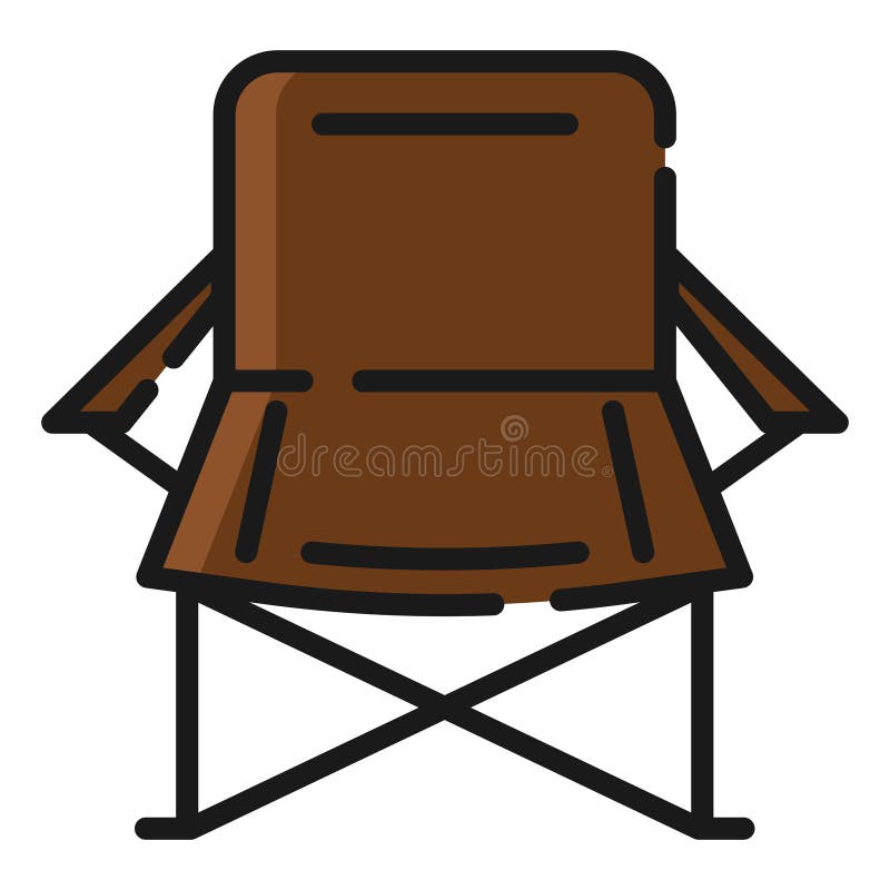 Camping chair icon, vector stock vector. Illustration of leisure ...
