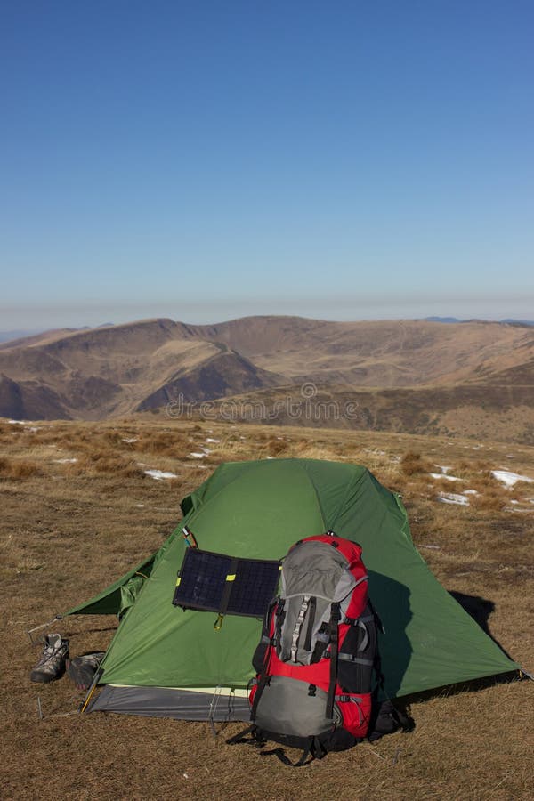Camping elements stock photo. Image of backpack, equipment - 65043974