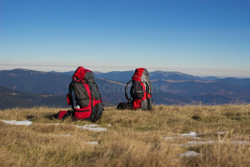 Camping elements. stock photo. Image of landscape, adventure - 65096810