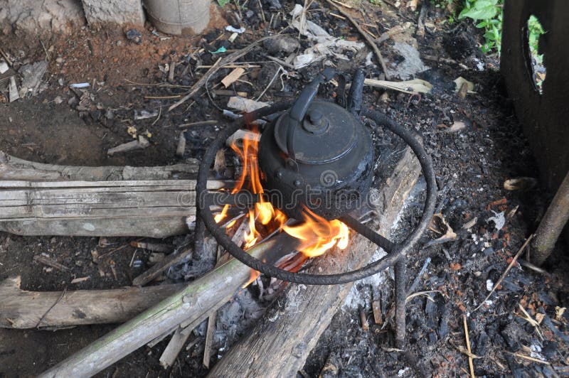 Camping fire stock photo. Image of leisure, ignite, firewood - 27311632
