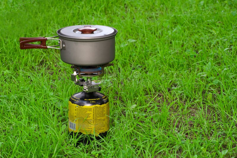 Camping gas-stove stock image. Image of piezoelectric - 10282243