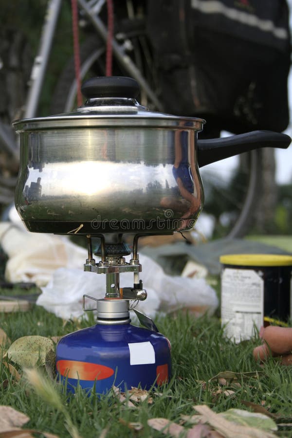 Camping gas stove stock image. Image of green, blue, summer - 3040529