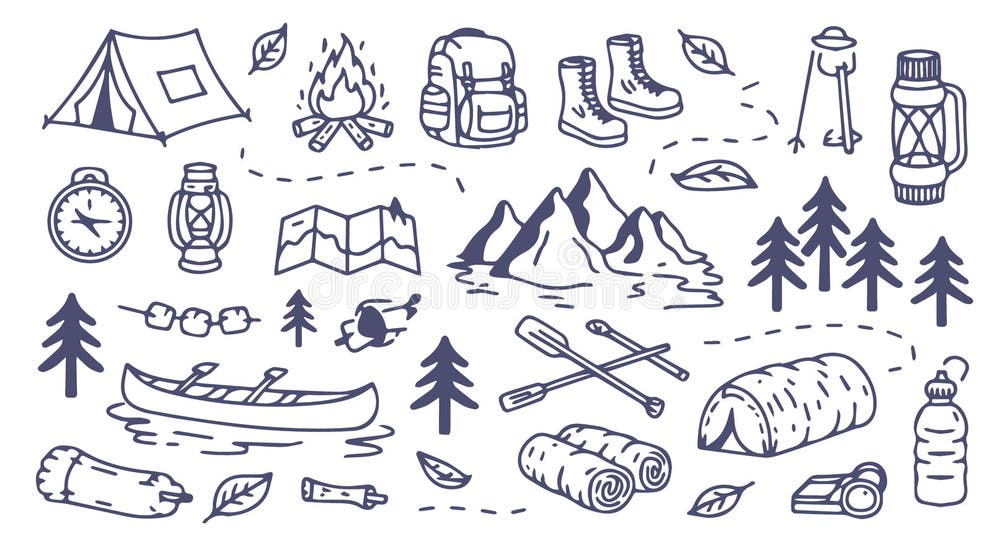Camping Hiking Tent Stock Illustrations – 49,096 Camping Hiking Tent ...