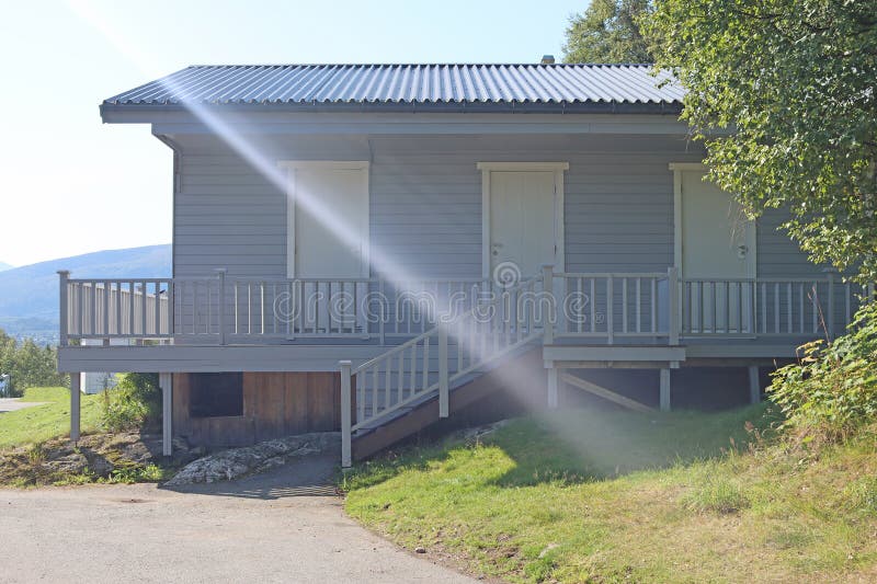 Camping House in Alesund, Norway Stock Image - Image of houses ...