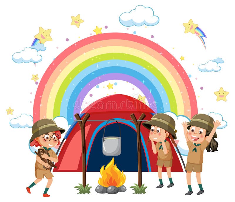 Camping Kids Stock Illustrations – 4,771 Camping Kids Stock ...