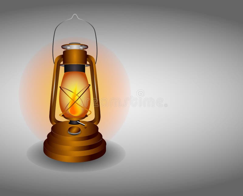 Set of Vintage Camping Lantern Retro Style. Stock Vector - Illustration ...