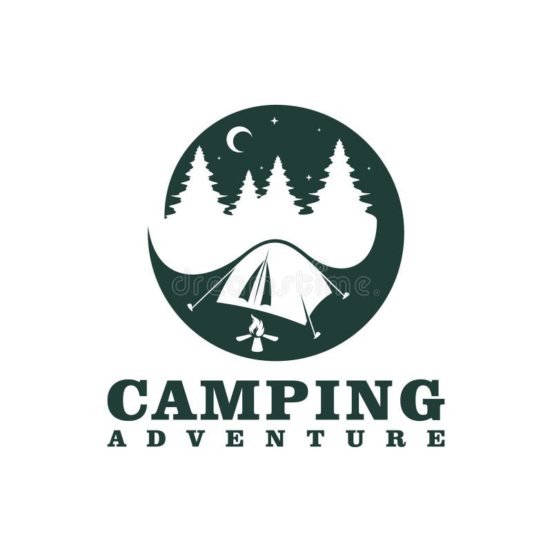 Camping Logo Design Template. Camping Adventure Logo Vector ...