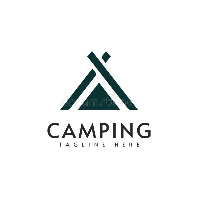 Camping Logo Vector Design Illustration Template Stock Vector ...