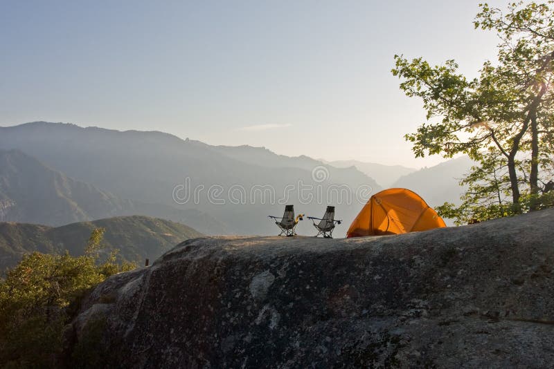 Camping in the mountains stock photo. Image of leisure - 3099166