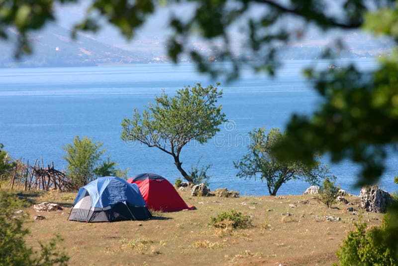 Camping in nature stock image. Image of tents, leisure - 1976065