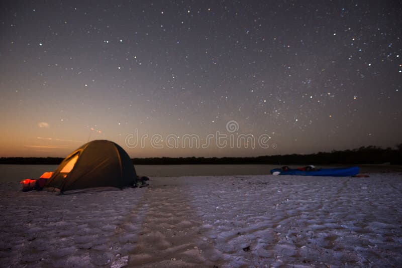 Camping at night stock photo. Image of exposure, parks - 16656438
