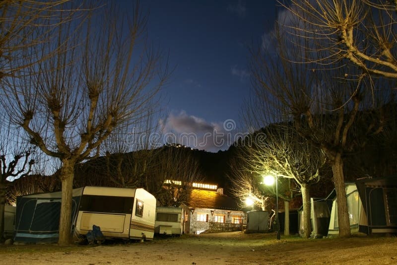 Camping at night stock image. Image of landscape, auto - 36139675