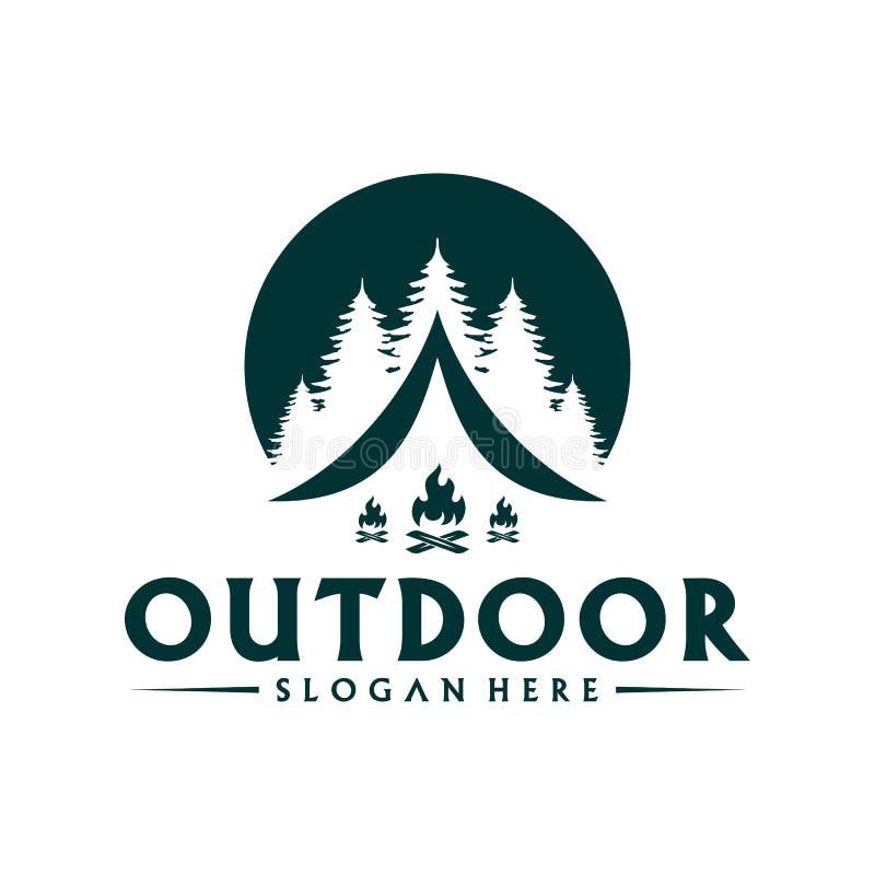 Camping Outdoor Logo Design Vector Template, Creative Camping Logo ...