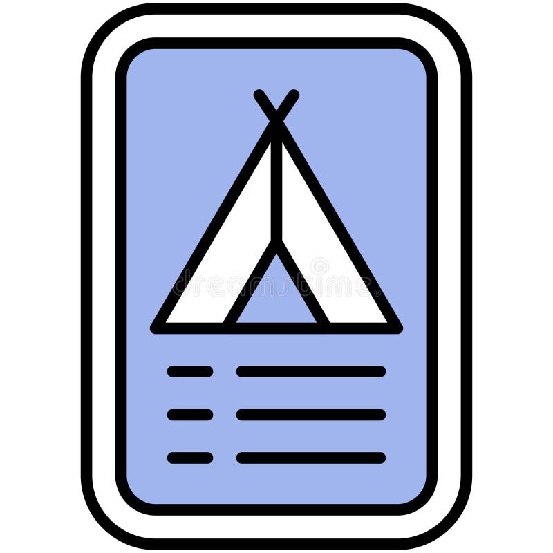 Camping Sign Icon, Wayfinding Sign Vector Stock Vector - Illustration ...