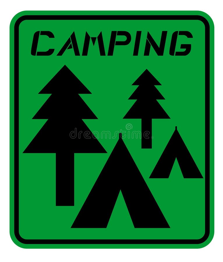 Camping Sign Stock Illustrations – 50,445 Camping Sign Stock ...
