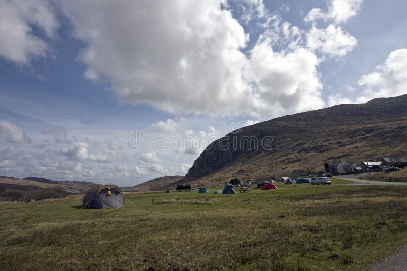 Camping in Snowdonia stock photo. Image of wales, britain - 9191042