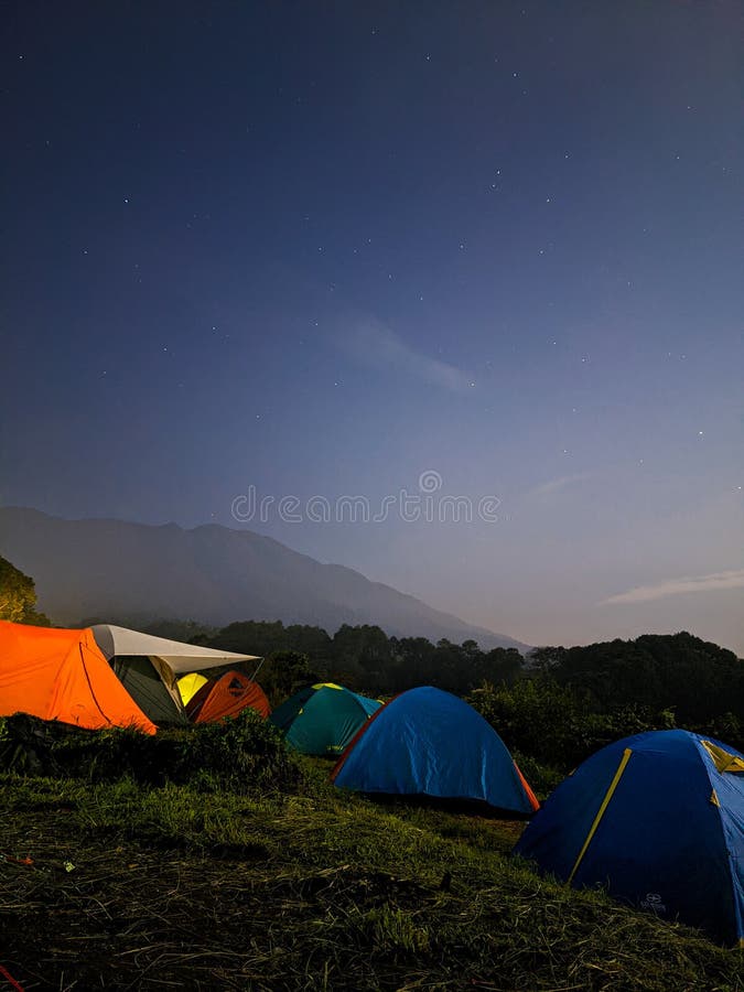 Camping with the stars stock photo. Image of dusk, morning - 264237426