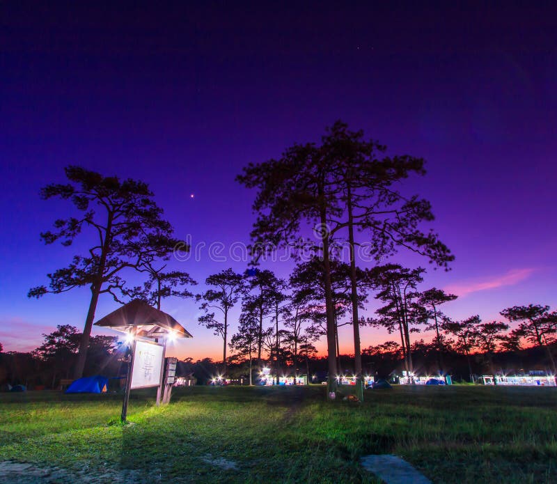 Camping in the sunset sky stock image. Image of horizontal - 37654623