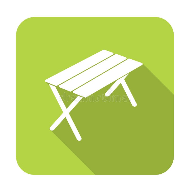 Camping table icon stock vector. Illustration of table - 90022850