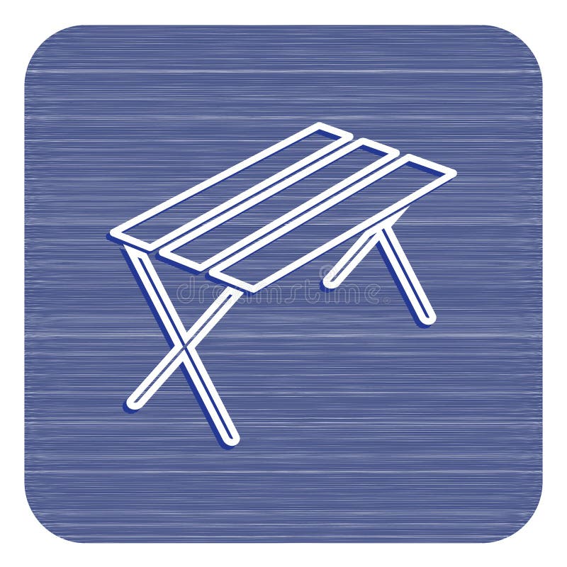 Camping table icon stock vector. Illustration of chair - 111771012
