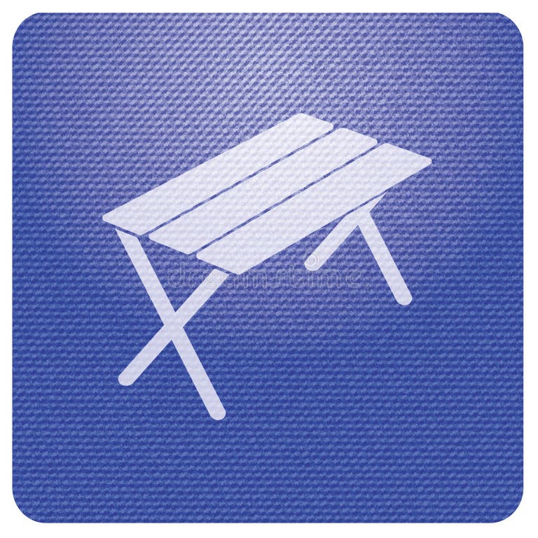 Camping table icon stock vector. Illustration of table - 127412109