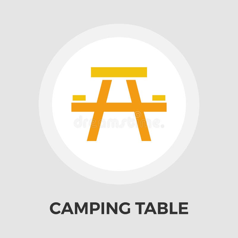 Camping table stock vector. Illustration of park, lifestyle - 92417211