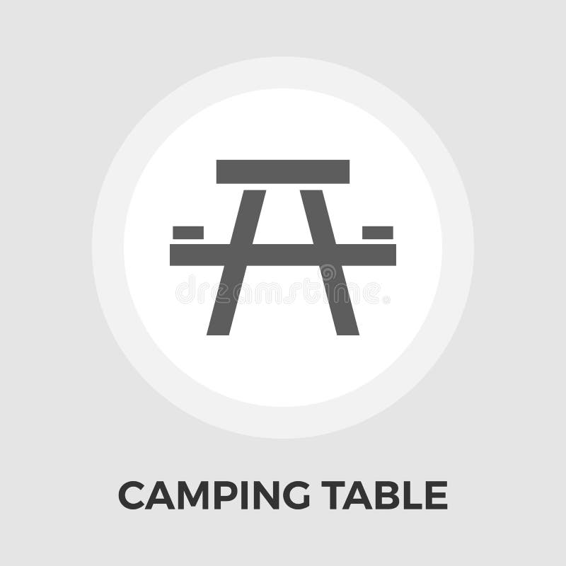 Camping table stock vector. Illustration of lifestyle - 89290140