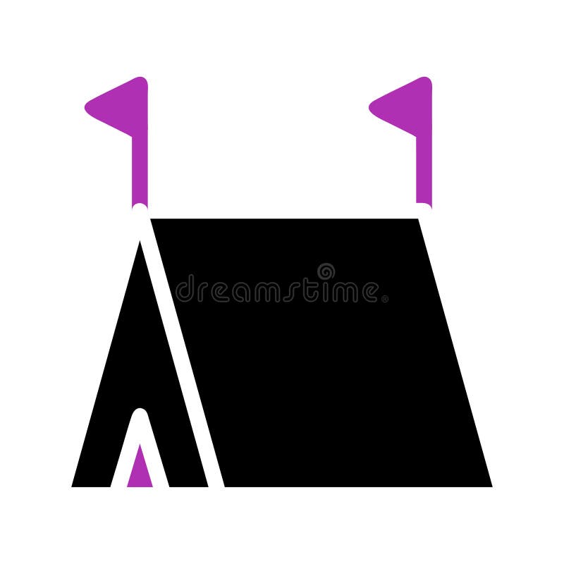 Camping Tent Icon. Simple Camping Symbol Stock Vector - Illustration of ...