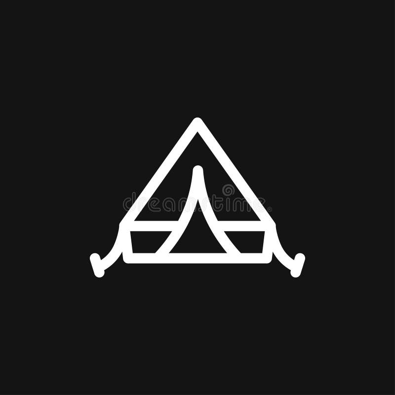 Camping Tent Icon Vector Sign Symbol for Design Stock Illustration ...