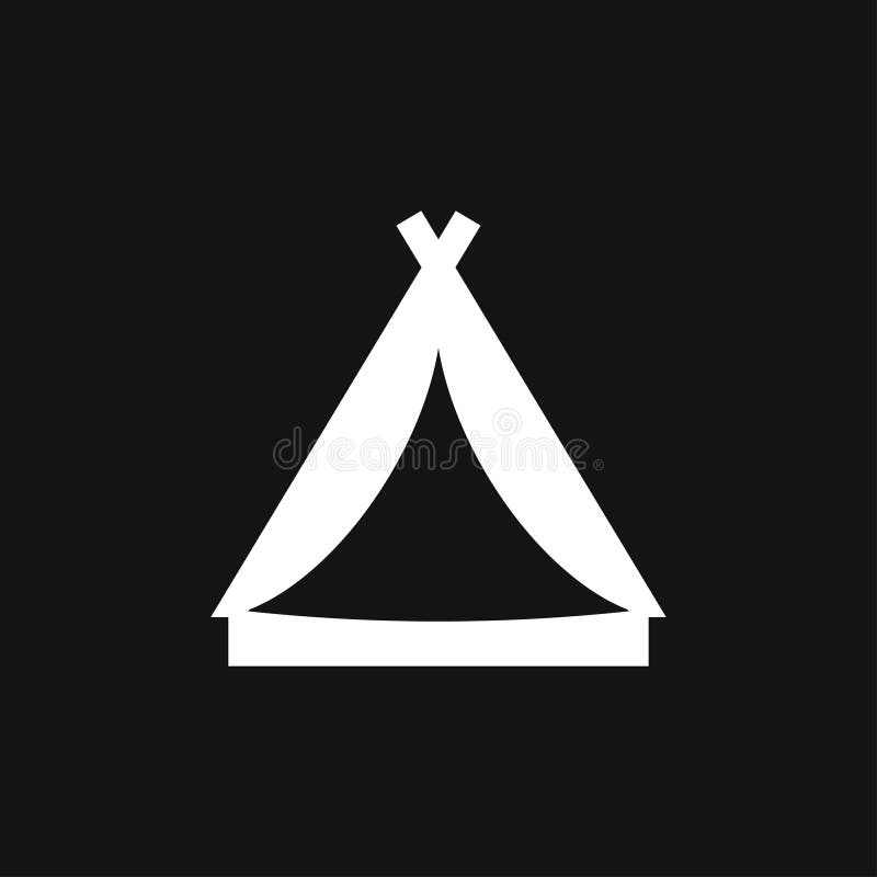 Camping Tent Icon Vector Sign Symbol for Design Stock Illustration ...