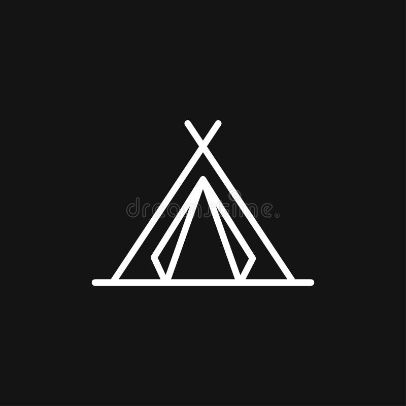 Camping Tent Icon Vector Sign Symbol for Design Stock Illustration ...