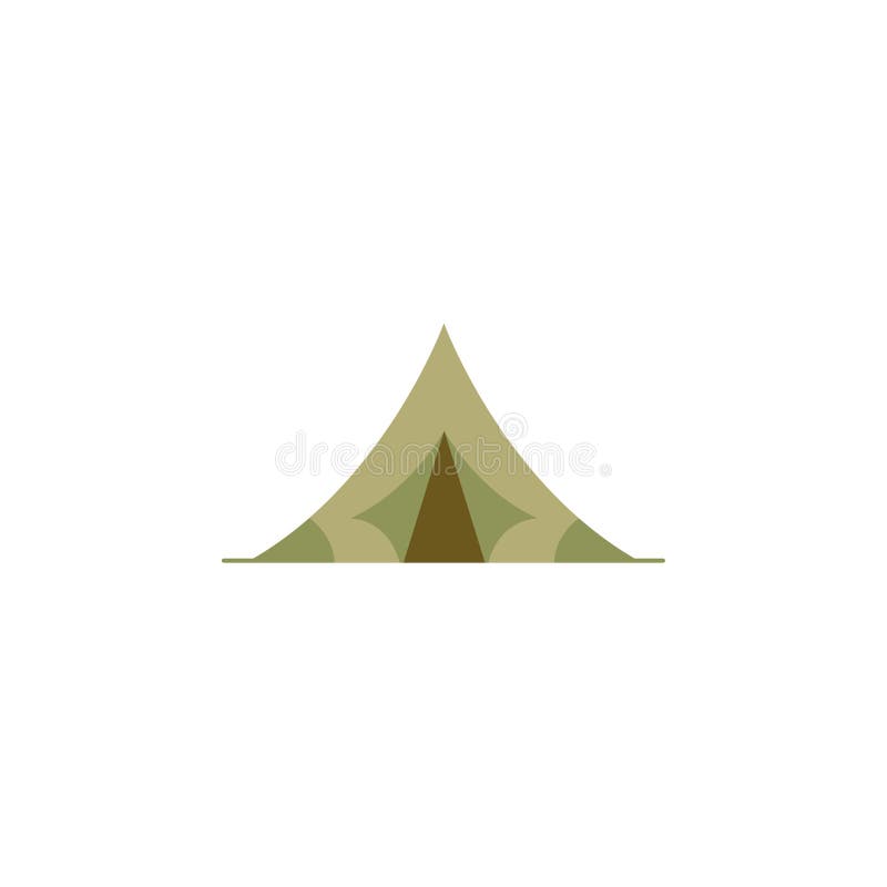 Camping Tourist Tent Color Vector. Simple Sign Stock Vector ...
