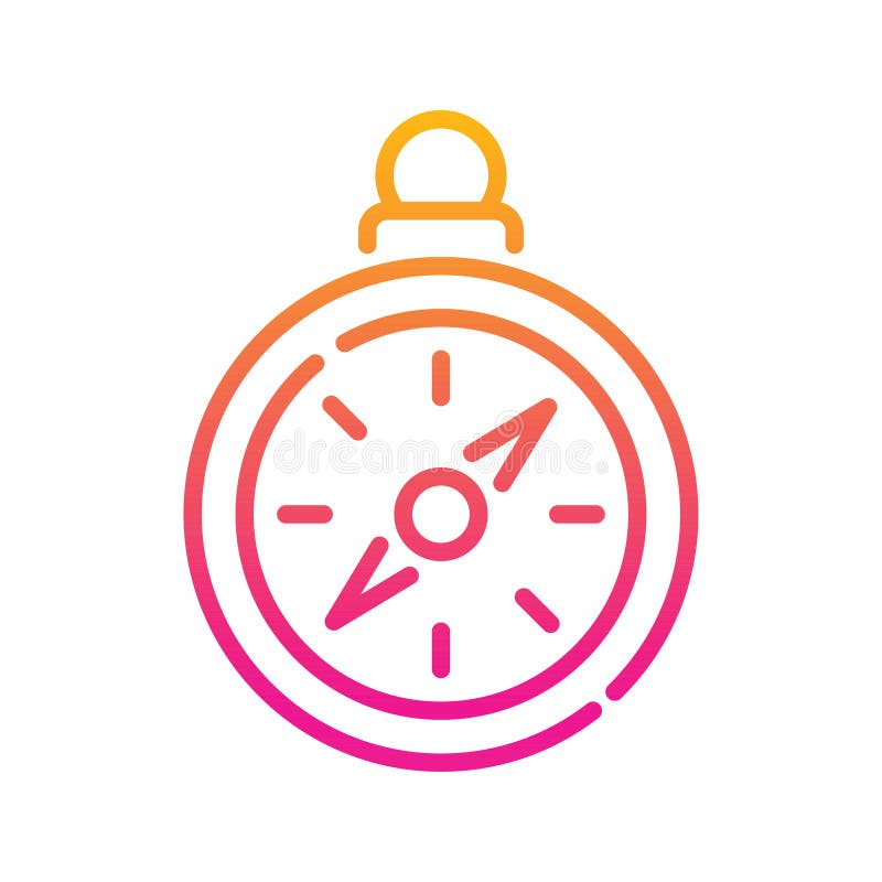 Compass Vector Gradient Icon Style Illustration. EPS 10 File Stock ...