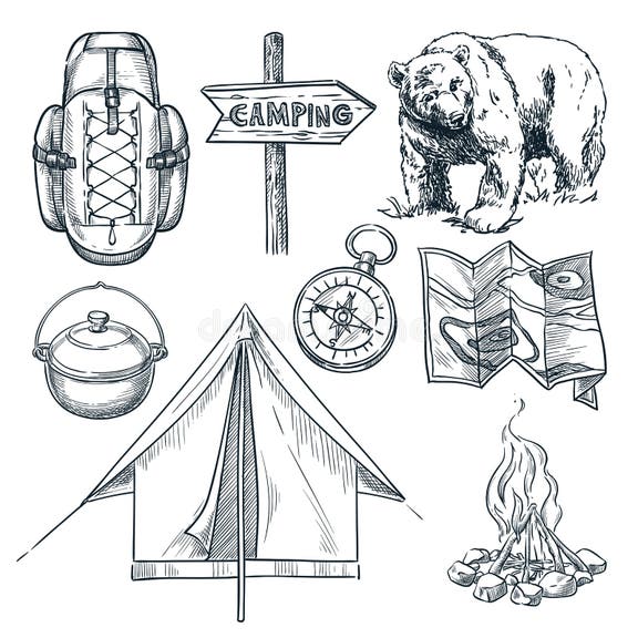 Camping Map Sketch Stock Illustrations – 2,228 Camping Map Sketch Stock ...