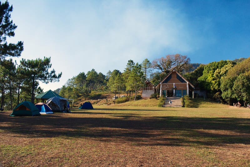 Camping view stock image. Image of holliday, nature, camping - 74322491