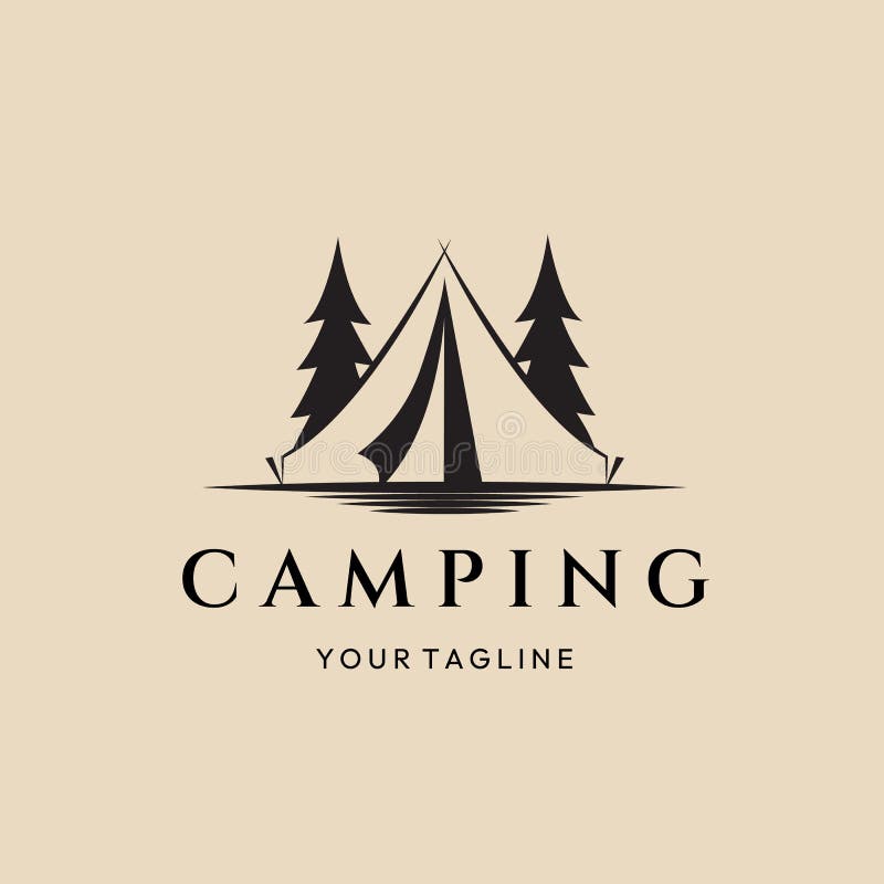 Camping Vintage Logo, Icon and Symbol, Vector Illustration Design Stock ...