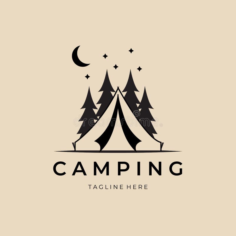 Camping Vintage Logo, Icon and Symbol, Vector Illustration Design Stock ...