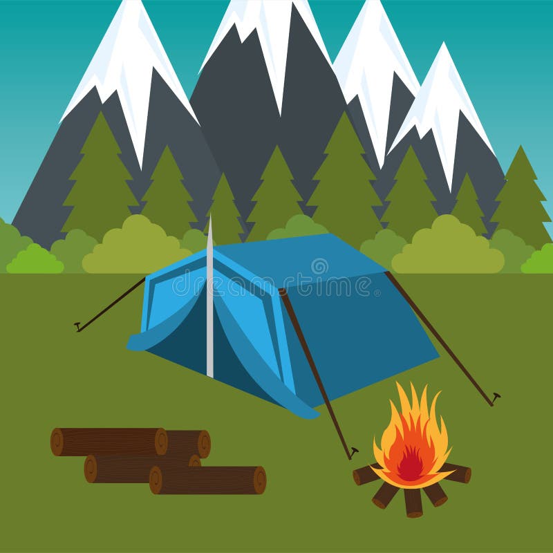 Camping Zone Sign Stock Illustrations – 343 Camping Zone Sign Stock ...