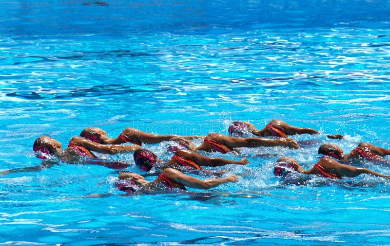 Quindicesimo Syncro Di Campionato Del Mondo Di Fina Che Nuota Gruppo ...