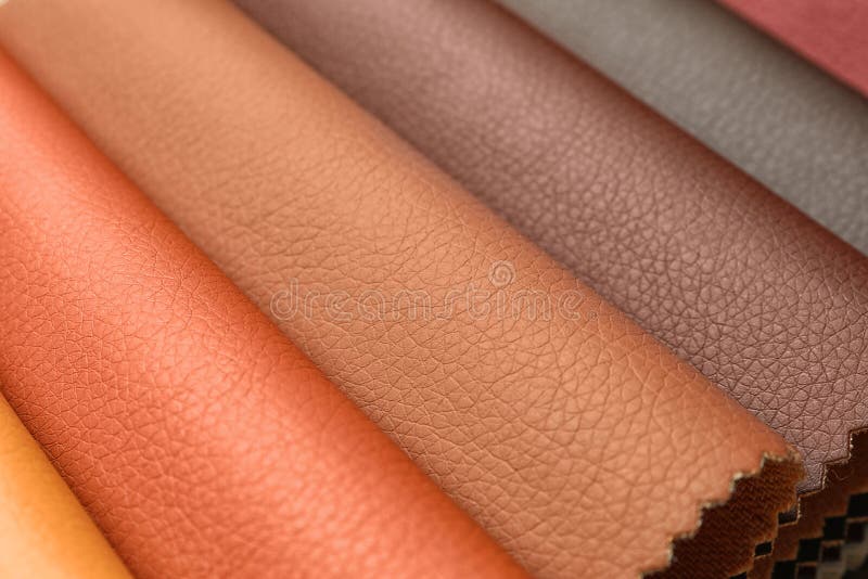 Campioni Di Cuoio Dei Colori Differenti Per Interior Design Immagine ...