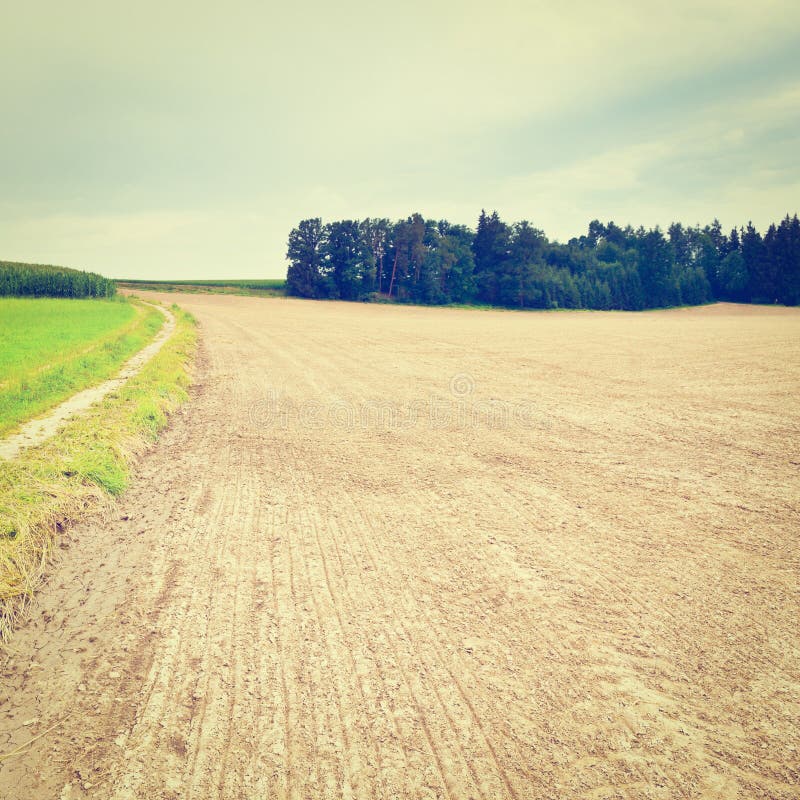 Campo arato immagine stock. Immagine di terra, fango - 19506249