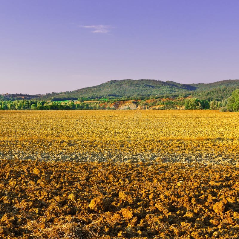 Campo arato fotografia stock. Immagine di coltivato, montagna - 84397748